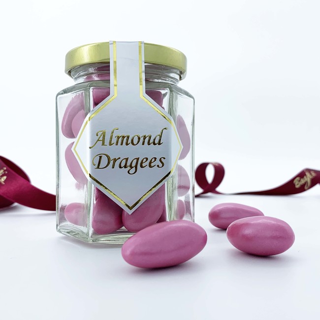 Pink Italian Chocolate Almond Dragees - Baaji's
